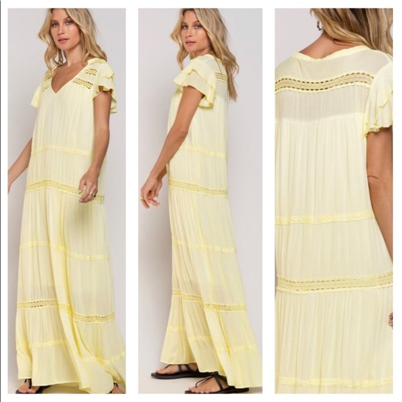 POL | Dresses | Pol New Boutique Lemon Drop Maxi Dress | Poshmark